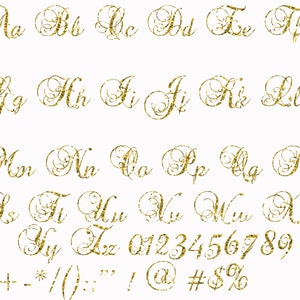 Gold Glitter Alphabet Clipart:"glitter Alphabet" Gold Glitter Letters ...