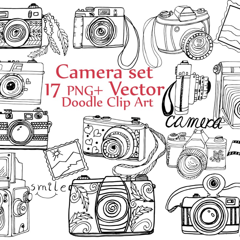 Clip Art Camera - Etsy