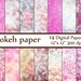 Bokeh Digital Paper:bokeh Paper Pink Bokeh Paper Pink Party Decor Bokeh ...