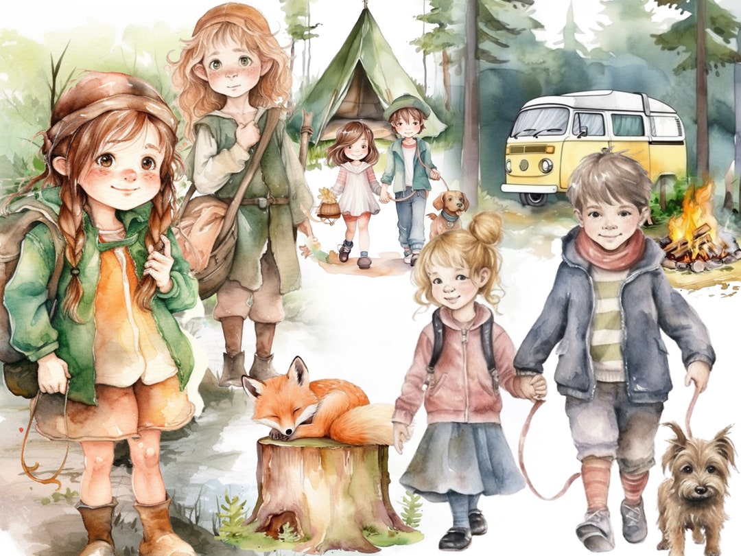 Camping Clipart, Best Friend Clipart,kids Clipart,kids Outdoor,forest ...