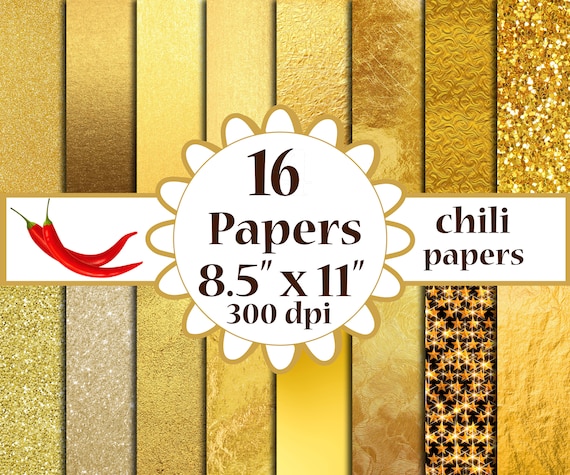 Gold Foil Digital Paper: gold DIGITAL Paper | Etsy