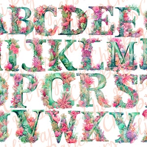 Sea Life Alphabet.coral Reef Letters Png,alphabet Coral Reef,monogram ...