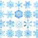 Watercolor Snowflakes Clipart: "christmas CLIP Art" Blue Snowflake Clip ...