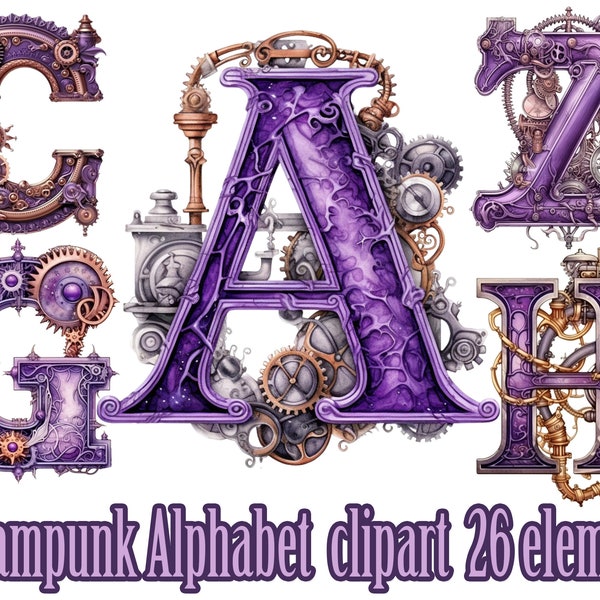 Steampunk Letters - Etsy
