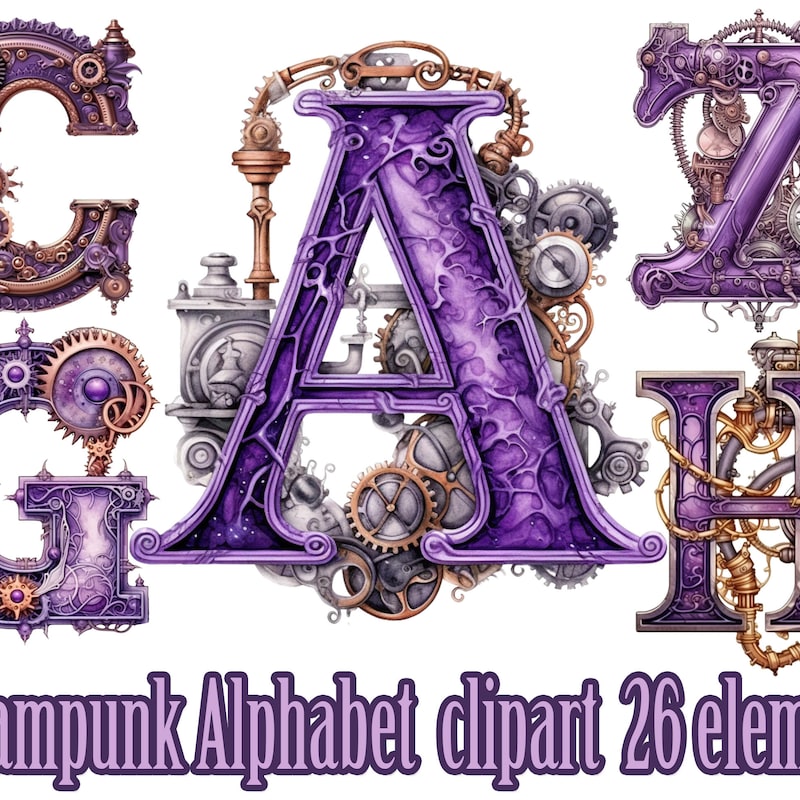 Steampunk Letters - Etsy