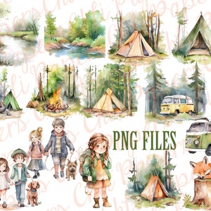 Camping Clipart, Best Friend Clipart,kids Clipart,kids Outdoor,forest ...