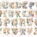 Wedding Monogram Clipart,floral Alphabet Clipart,floral Letters Png ...