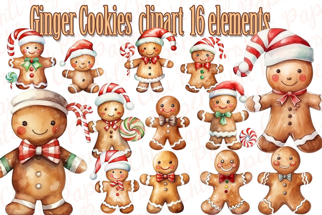 Gingerbread Cookies Clipart,christmas Cookies Png,gingerbread Man ...
