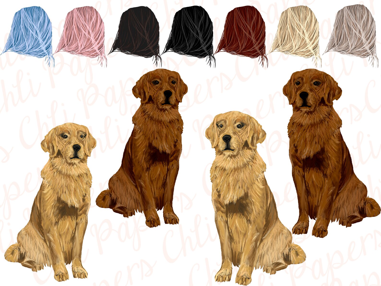 Best Friends Clipartgirls and Dogs Dog Clipartfashion - Etsy