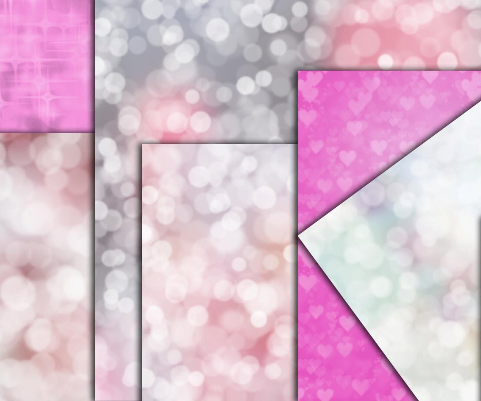 Bokeh digital paper:BOKEH PAPER Pink bokeh paper | Etsy