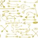 Gold Arrow Clip Art: "arrow Clipart" Gold Arrow Doodle Golden Glitter ...