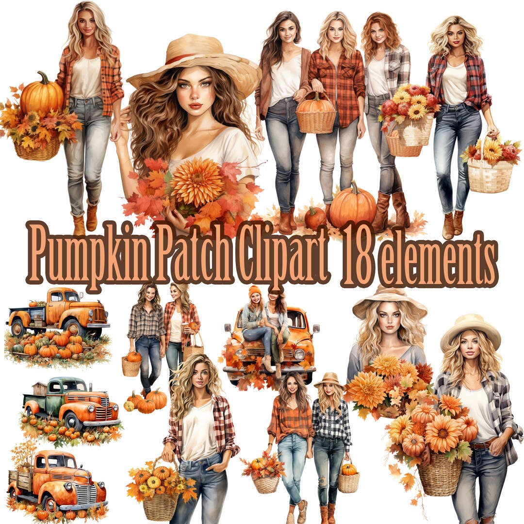 Pumpkin Clipart,pumpkin Truck Png,country Girls Png,autumn Harvest Png ...