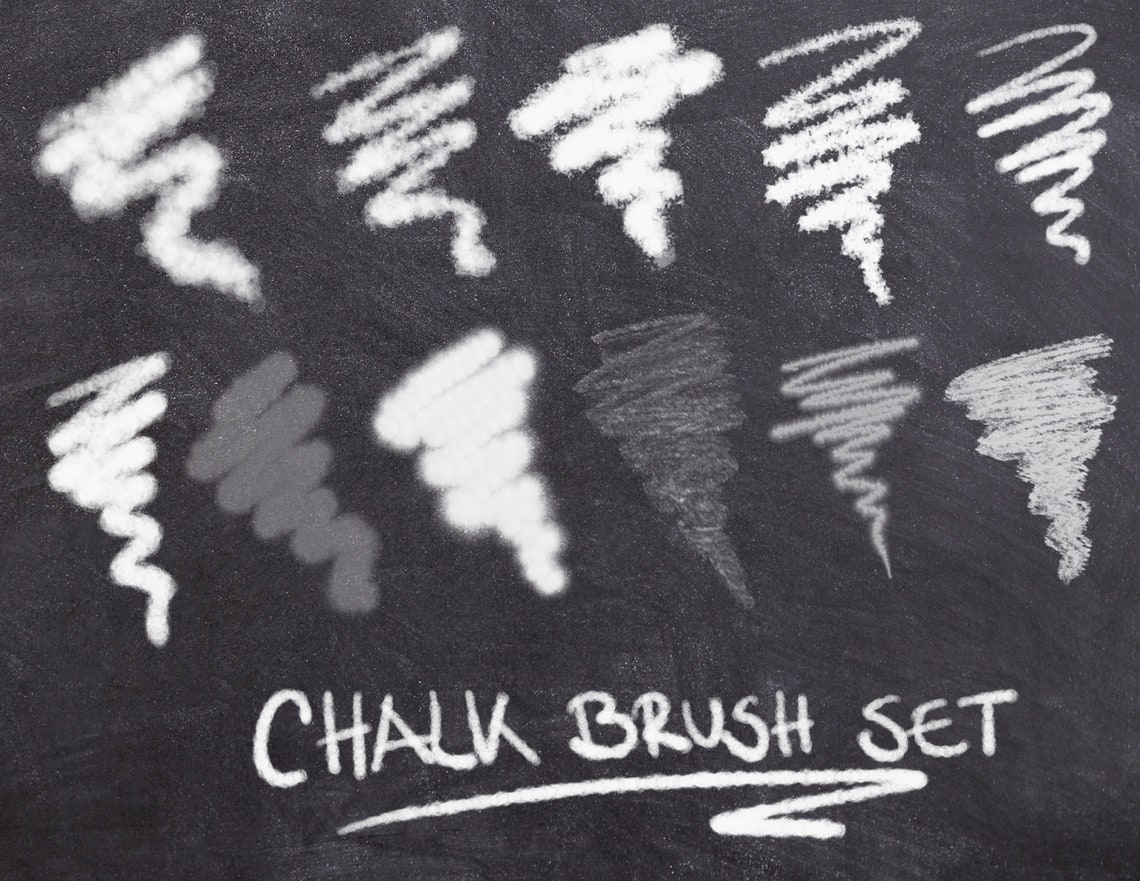 Procreate Chalk Brushes: chalk BRUSH Set Ipad Pro | Etsy