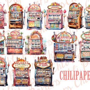Slot Machines Clipart,retro Slot Machines,jackpot Slot Machines,casino ...