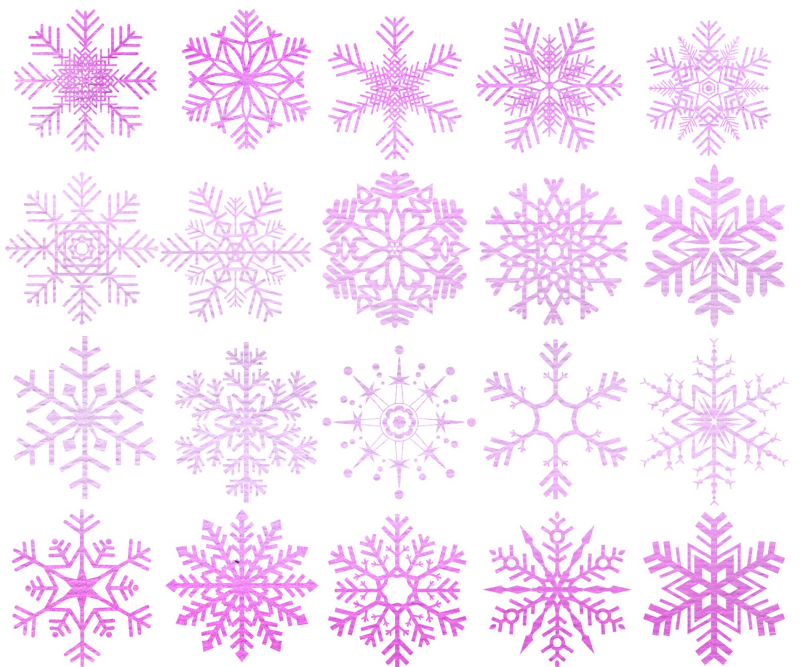 Watercolor Snowflakes Clipart: christmas CLIP Art - Etsy
