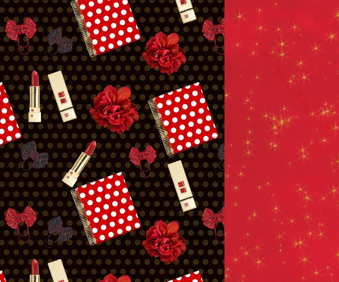 Red Paprer Packfloral Background8.5 X 11 Inch - Etsy