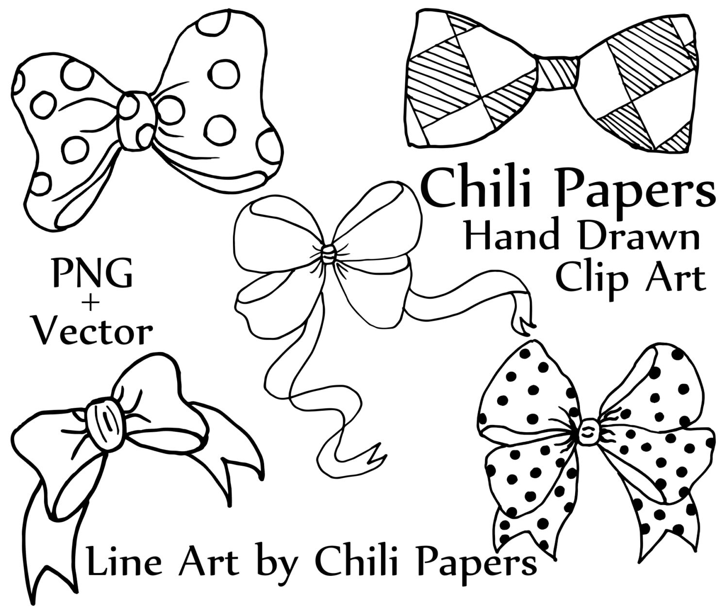 Bows Clip Art: "bows Clipart" Doodle Ribbons Clip Art Bow Tie Clipart ...