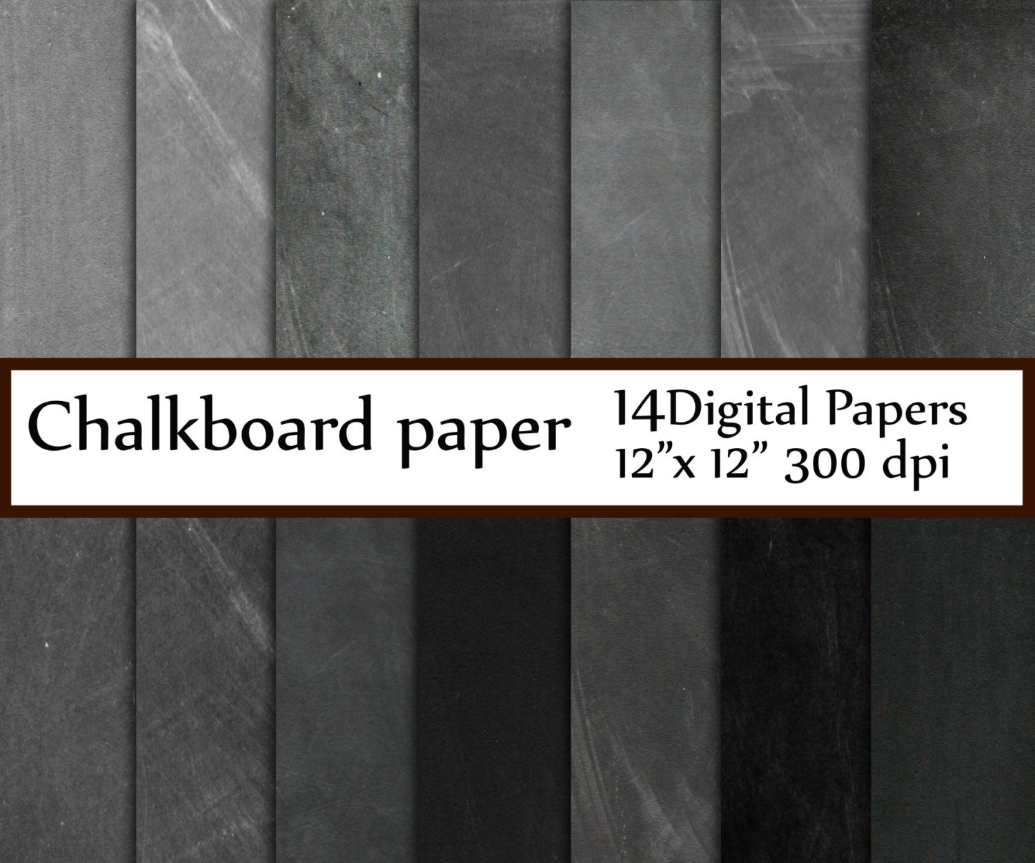 Chalkboard digital paper: CHALKBOARD PAPER | Etsy