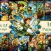 Peter Pan Digital Papers,stained Glass Digital Papers,stained Glass ...