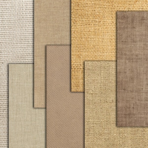 Burlap Digital Paper: "burlap Paper" Craft Paper Linen Texture Paper ...