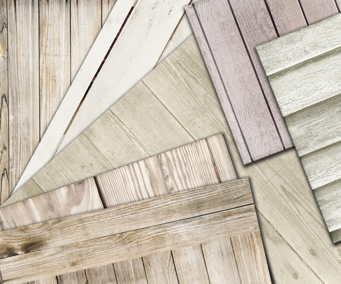 White Wood Digital Paper: wood Paper Shabby Chic - Etsy