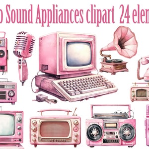 Retro Music Clipart,vintage Music, Retro Vibes,radio Boombox,retro ...