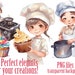 Cute Little Chef Clipart,cooking Clipart,chef Clipart, Baking Girl Png ...