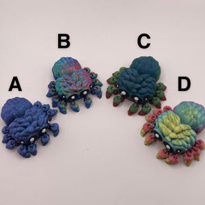 3D Printed Fidget Spider, Articulated Spider, Fidget Toy, Moving Spider ...