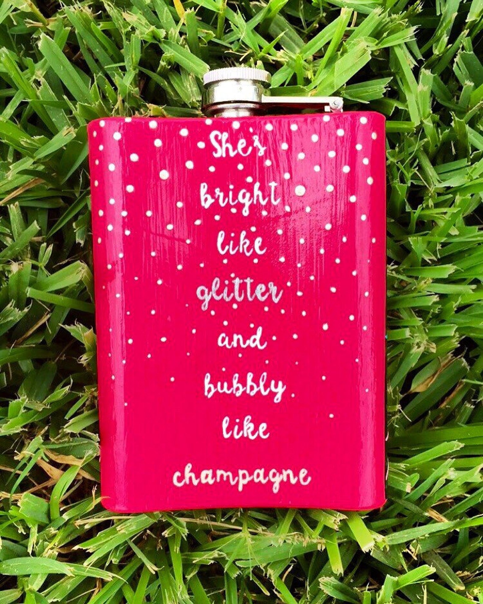 Custom Hand Painted Flask, Custom Hip Flask, Hand Painted Flagon, Hand ...