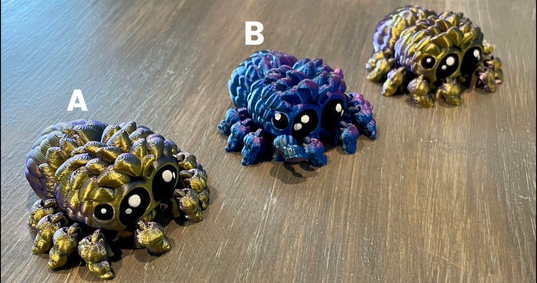 3D Printed Fidget Spider Articulated Spider Fidget Toy - Etsy