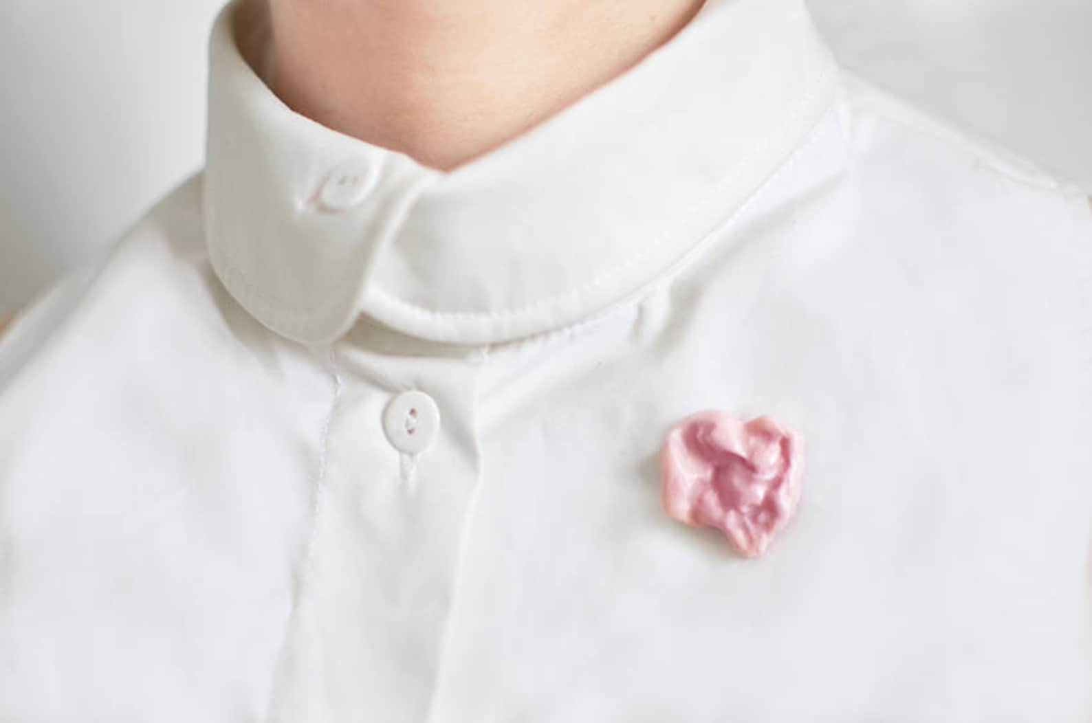 Chewing Gum Pins Pink Porcelain. Bubble Gum Food Jewel. - Etsy