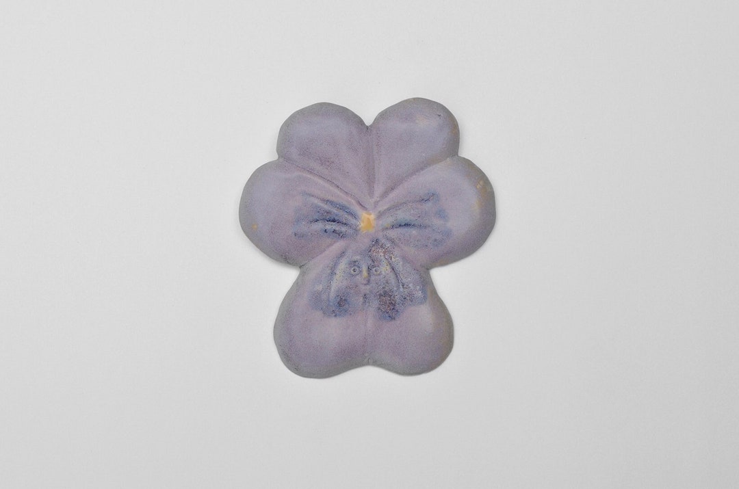 Pansy. Ceramic Wall Decor. Wall Art - Etsy
