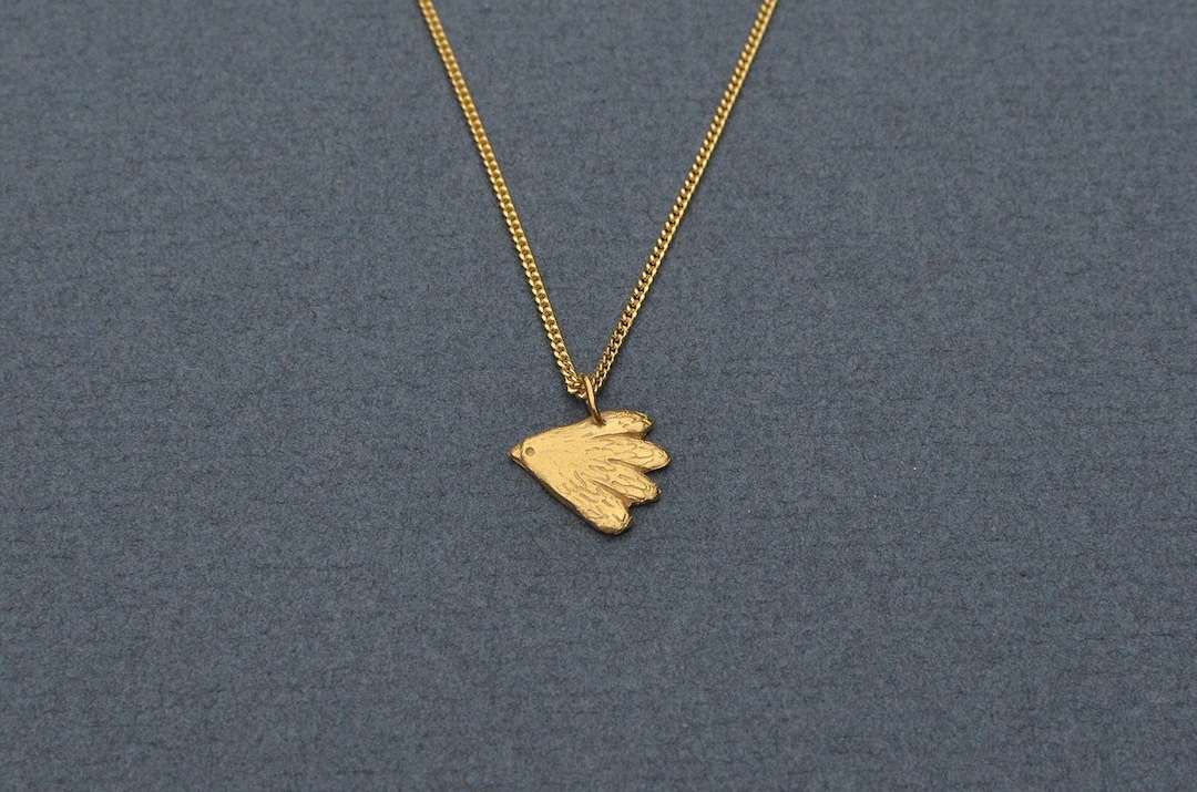 Bird With Many Wings. Gold Plated Chain Necklace - Etsy