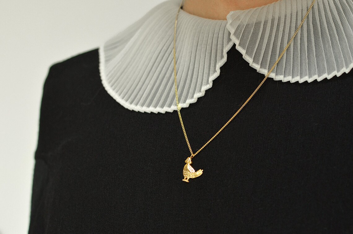 Harpy. Lady Bird Golden Pendant Necklace | Etsy