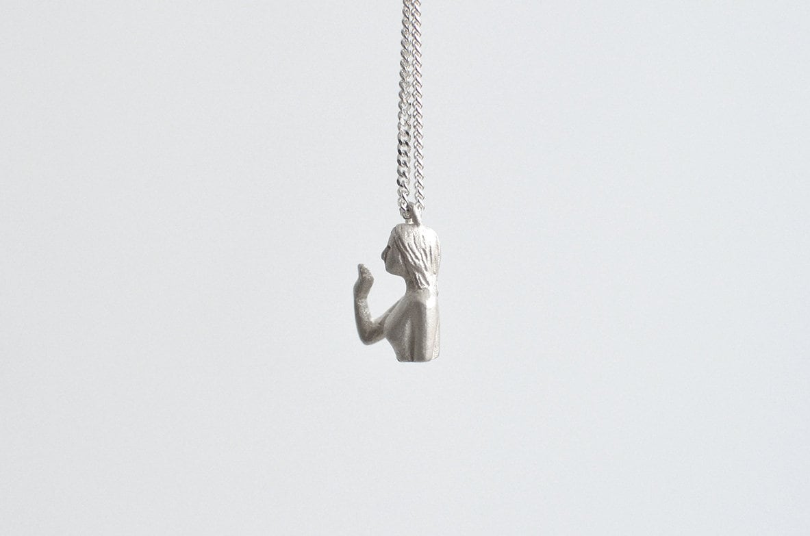Goodbye. Silver Pendant Necklace. - Etsy