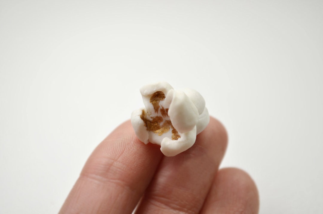 Popcorn Pin. Porcelain Brooch. Food Jewelry. - Etsy