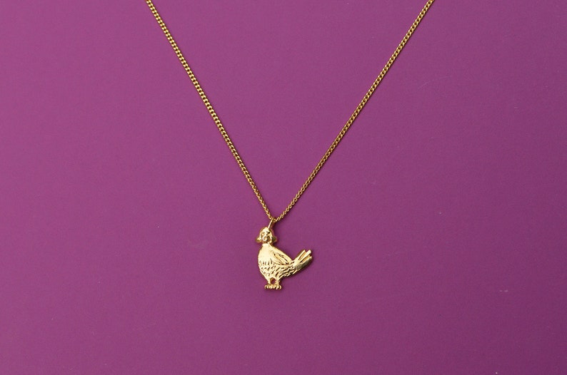 Harpy. Lady Bird Golden Pendant Necklace - Etsy