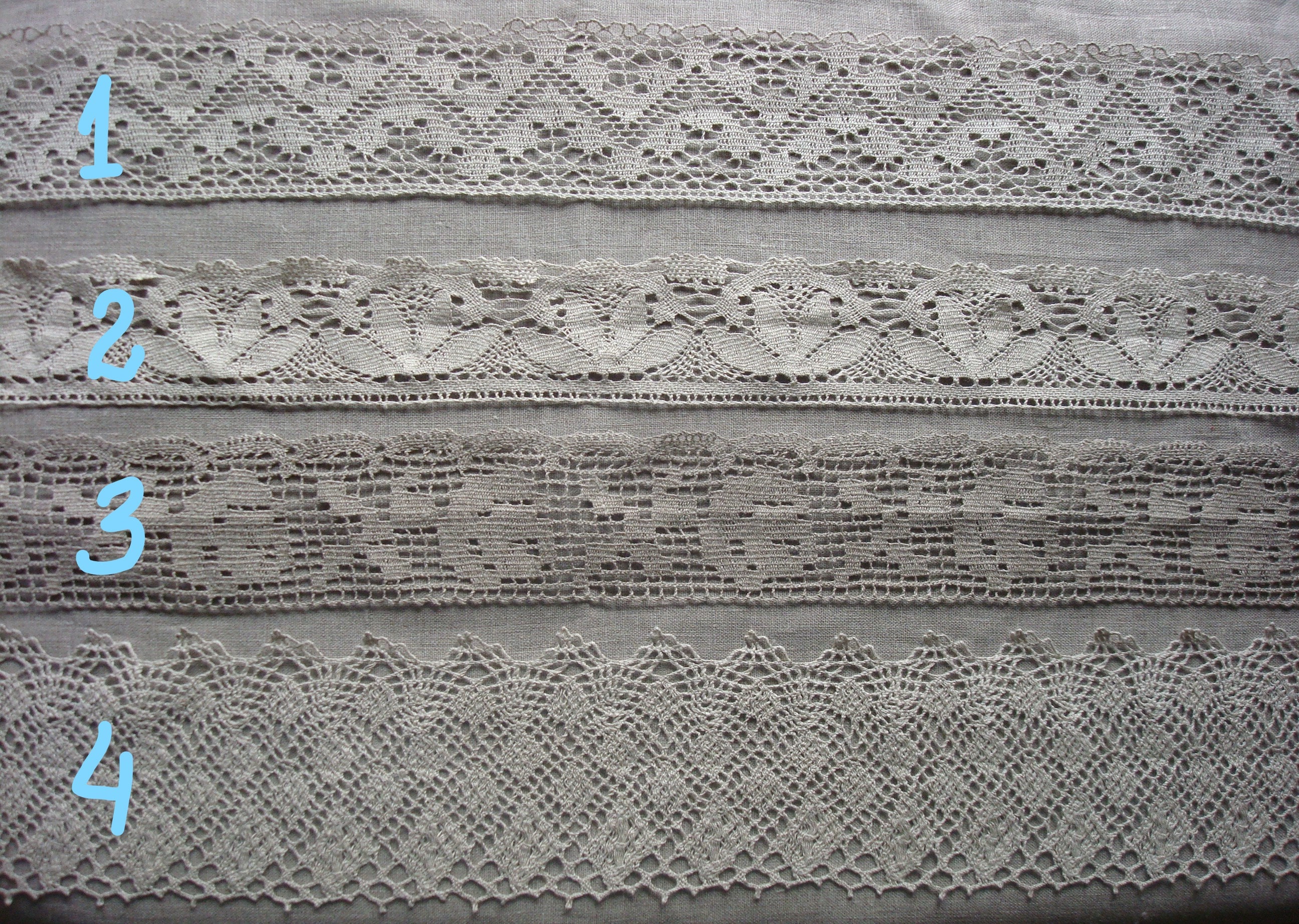 Round Tablecloth With Lace. Burlap Linen Tablecloth . Custom | Etsy