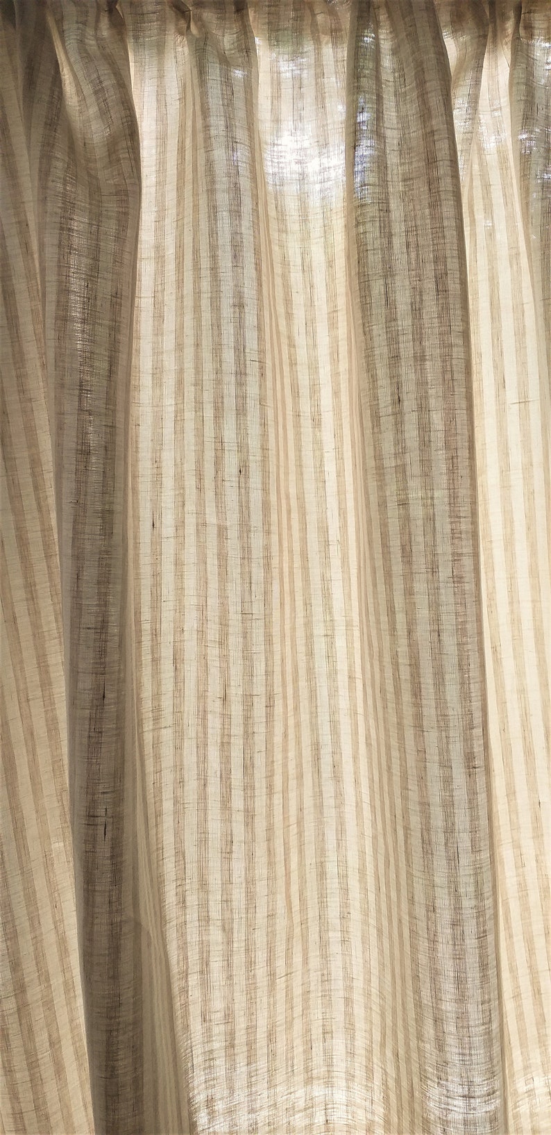 Linen Shower Curtains With Ties or Rod Pocket Rustic Curtains - Etsy