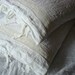 Shabby Chic Linen Sham With Lace and Ties Linen Pillow Case French ...