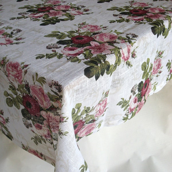 Floral Tablecloth - Etsy