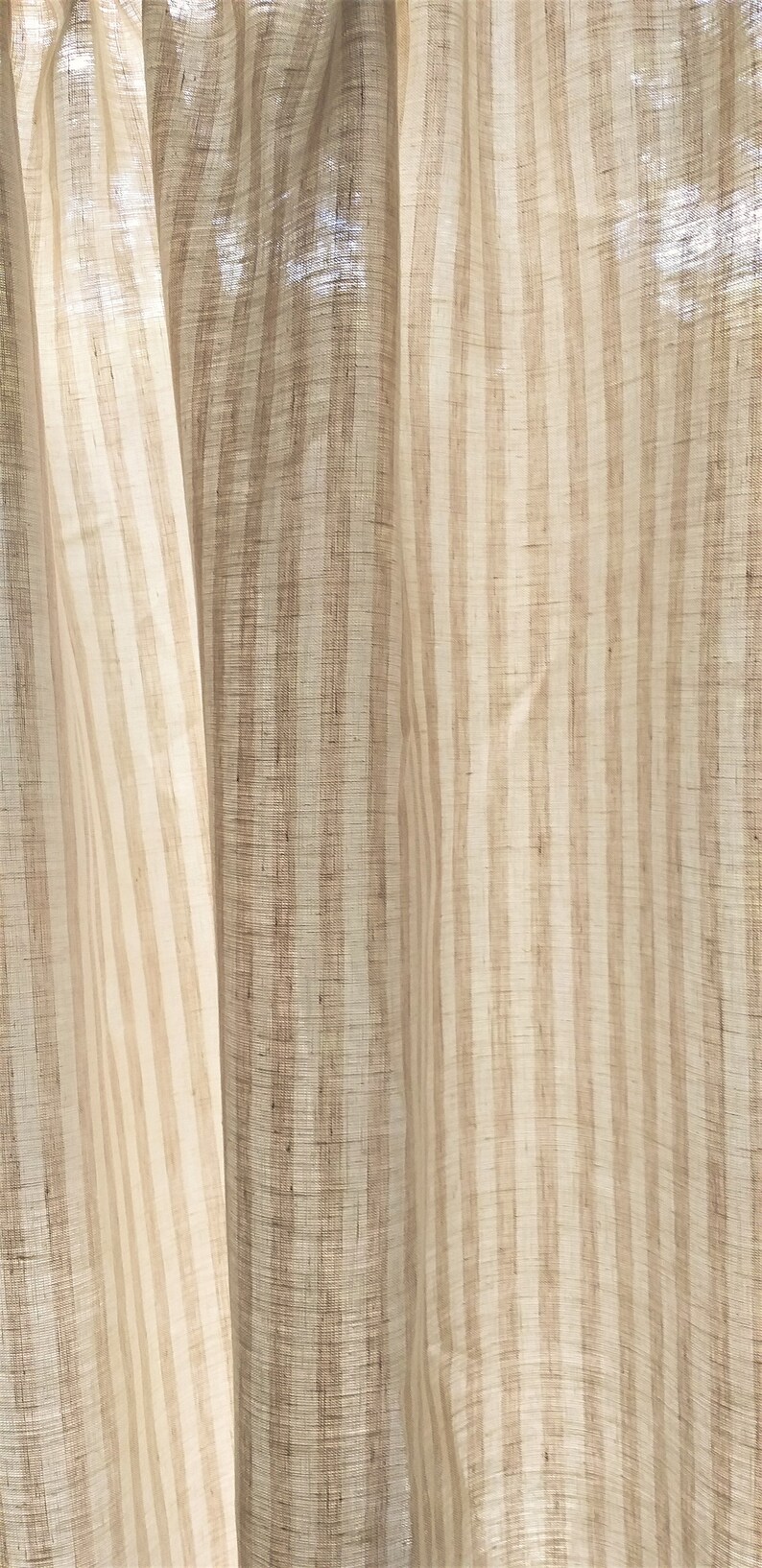 Linen Shower Curtains With Ties or Rod Pocket Rustic Curtains - Etsy