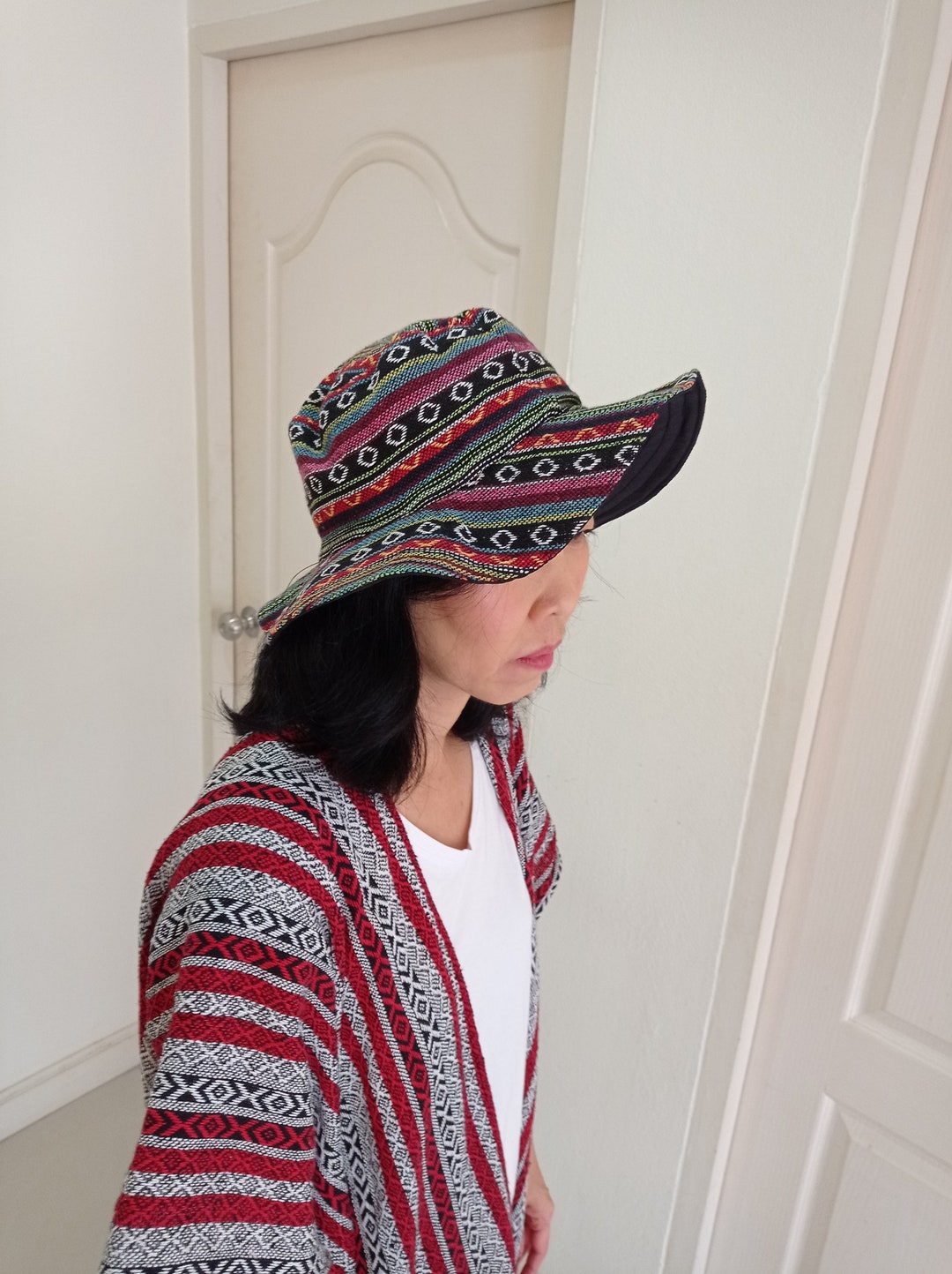Unisex Bucket Hat Made of Hmong Hand Woven Cottonwide Brim - Etsy