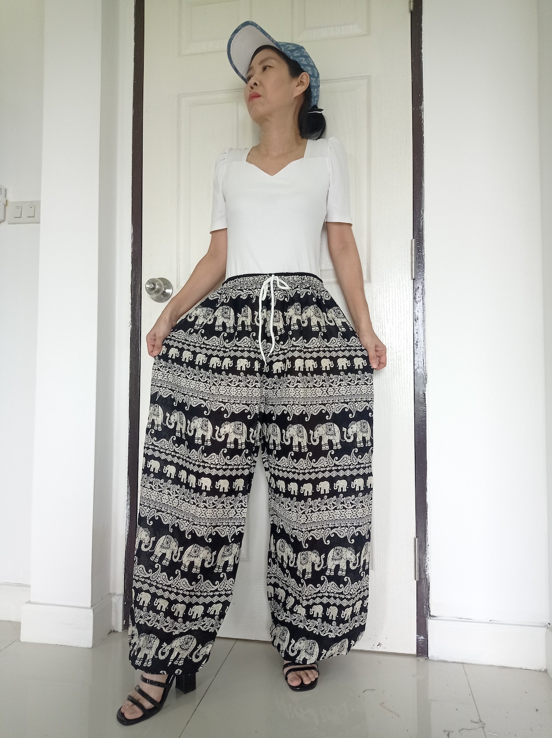 Super Big Size Unisex Thai Elephant Pants Set G, Boho Harem Pants ...
