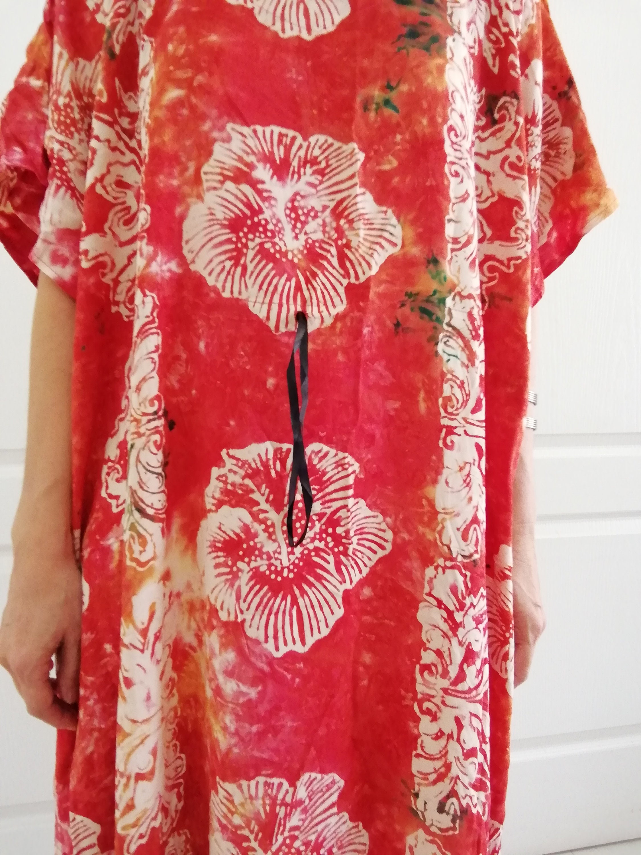 Batik Rayon Maxi Dress Kaftan Sundress Hippie & Boho Clothes - Etsy