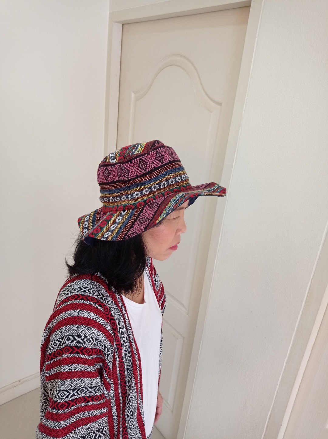 Unisex Bucket Hat Made of Hmong Hand Woven Cottonwide Brim - Etsy
