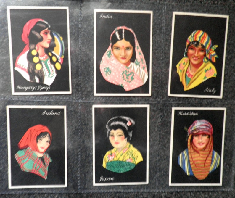 Girls of Many Lands Complete Set of 50 by Major Drapkin Cigarette Cards ...