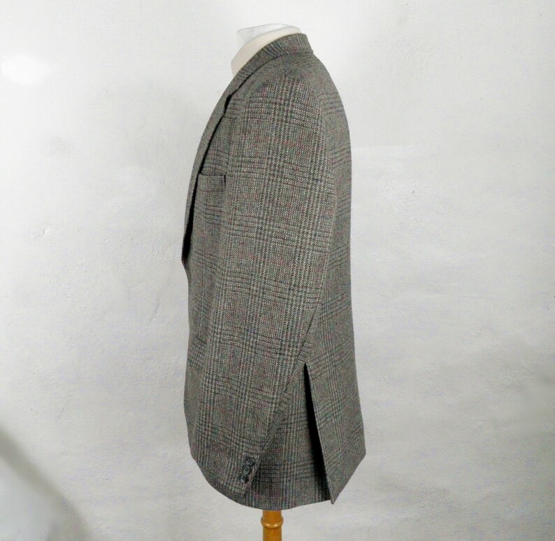 Rare Crombie Mid Grey Brown and Ivory Check Tweed Wool Sports | Etsy