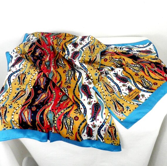 1980s Traditional Gold Red and Blue Buttery Bursa Sil… - Gem