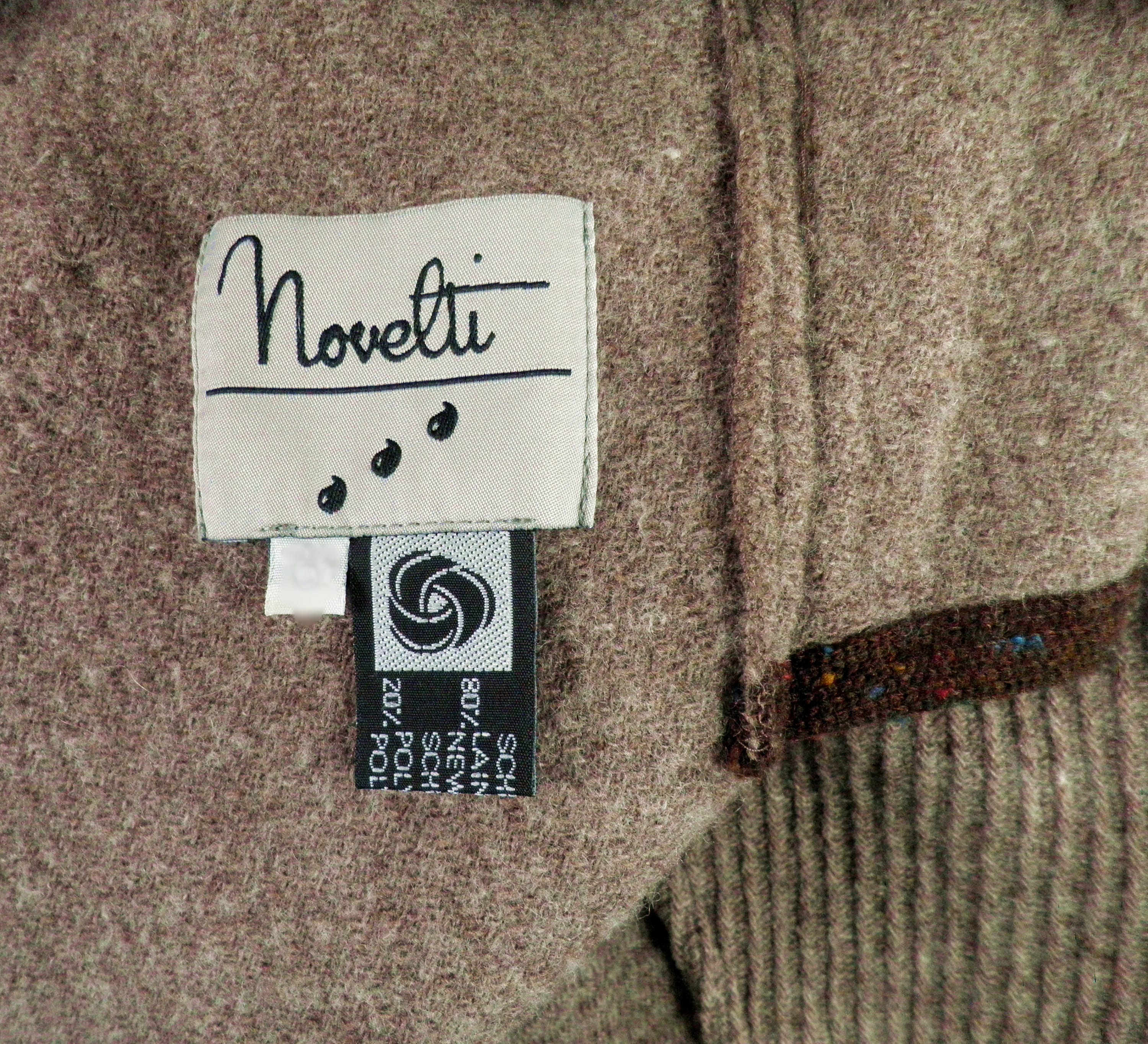 1970s Greige Wool Knit Blanket Cape / Poncho With Hidden Waistcoat ...
